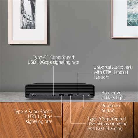 HP EliteDesk G Intel Core I I T GB DDR SDRAM GB SSD Windows Pro Mini PC