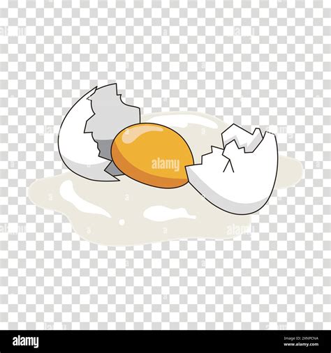 Broken Shell Flowing Egg Stock Vector Image And Art Alamy