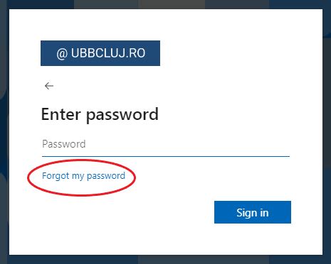 Recover Your Office365 Account Direcția Tehnologiei Informației și