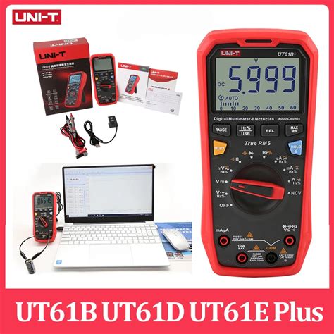 Uni T Ut61b Ut61d Ut61e Plus Digital Multimeter Professional Ac Dc Current Voltage Resistance