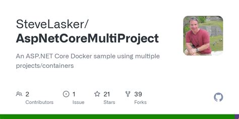 Github Stevelaskeraspnetcoremultiproject An Aspnet Core Docker Sample Using Multiple