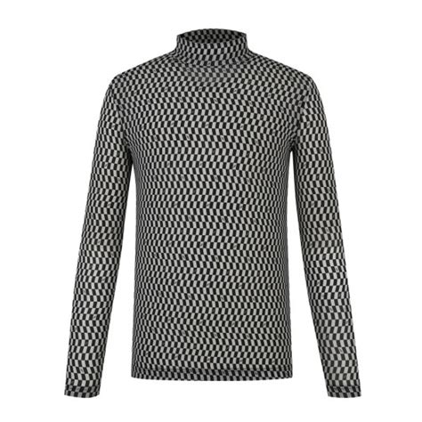 팬텀골프 211d1ti004 남성 패턴 반목 긴팔 이너 티셔츠 이랜드몰