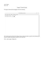 Chapter CentOS Activity Docx Zack Trimble ITSC Chapter CentOS Activity First Open A