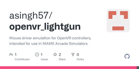 Github Asingh57openvrlightgun Mouse Driver Emulation For Openvr Controllers Intended For