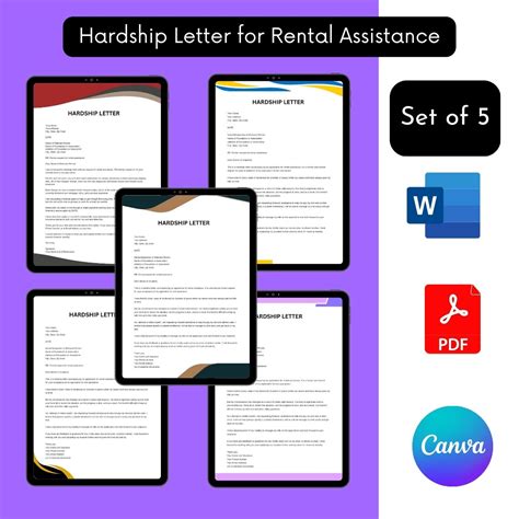 Hardship Letter Template For Rent Assistance Download Now