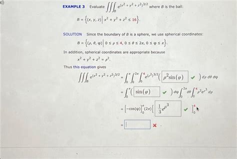 Solved III B 3 x y z x² y² z² 16 EXAMPLE 3 Chegg com