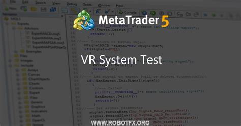 Vr System Test Script Metatrader 4 Download Metatrader Trading Robots