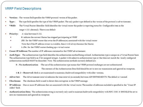 Networking And Scripting VRRP Explanation With Example