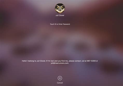 How To Set A Custom Lock Screen Message On Your Mac In Case It S Lost