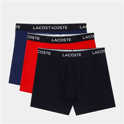 라코스테 남자 홀 스트래치 박서 브리프 드로즈팬티 네이비레드블랙 6h3420 51 W64 에이블리