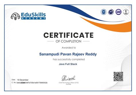 Sanampudi Pavan On Linkedin Javafullstack Eduskills Fullstackdeveloper Learningjourney