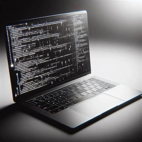 Laptop Coding In Progress Premium Ai Generated Image