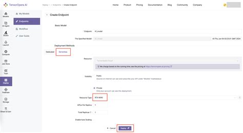 Quickstart Tensoropera® Documentation