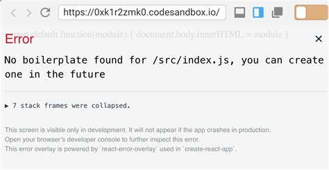 there is no response in the sandbox · issue 1091 · codesandbox