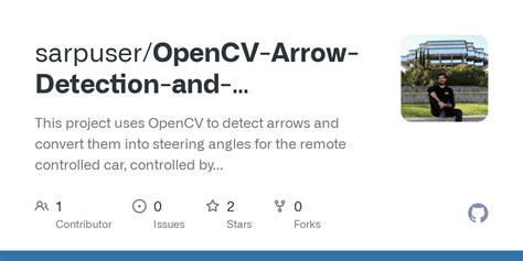 Github Sarpuser Opencv Arrow Detection And Navigation For Rc Car This Project Uses Opencv To