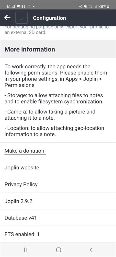 Bugreport Android App Syncronization Local Storage Support Joplin Forum
