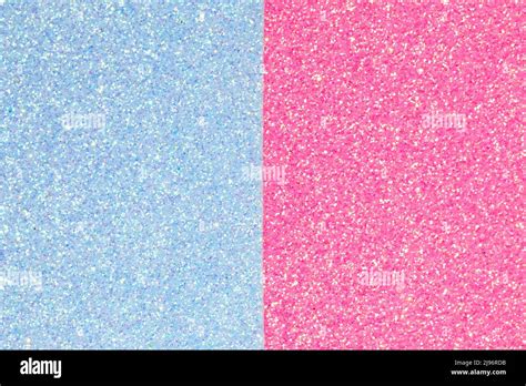 Glittery And Bright Background With Half Part Of Pink And Half Light Blue Which Could Symbolize