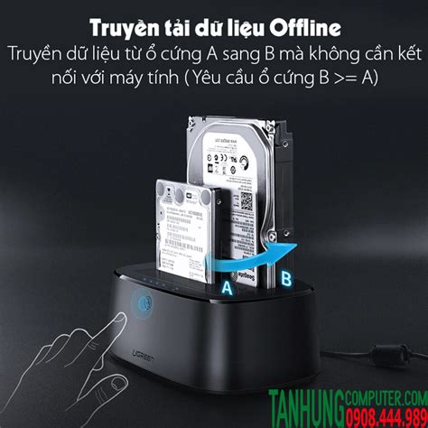 Dock Hdd Ssd C Ng Sata Tb T C Uasp Gbps Ugreen Ch N Eu Ugreen Vi T