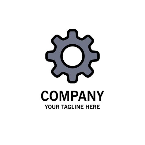 Cog Setting Gear Business Logo Template Flat Color 14610738 Vector Art At Vecteezy