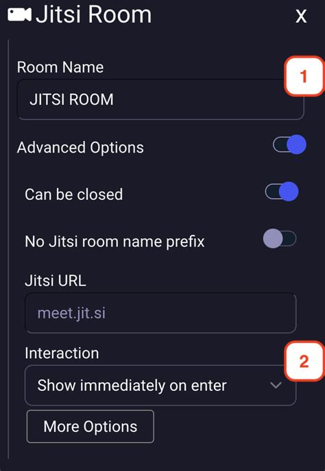 Jitsi Meeting Property Workadventure Documentation