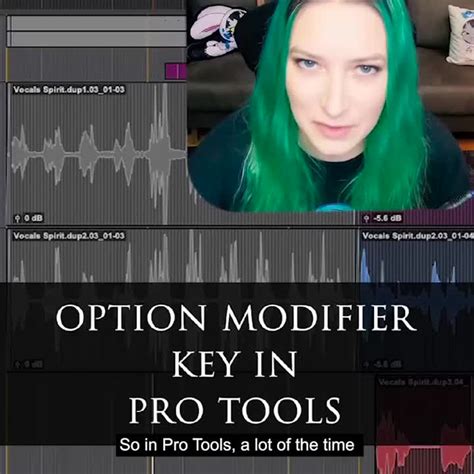 Avid On Linkedin Optionalt Modifier Key In Pro Tools