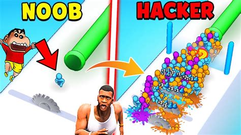 SHINCHAN NOOB VS PRO VS HACKER In Trap Master With Franklin Chop Dream Squad Op YouTube