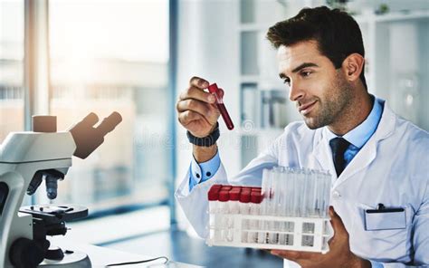 Got To Send These For Some More Testing A Scientist Analyzing Medical Samples In A Lab Stock