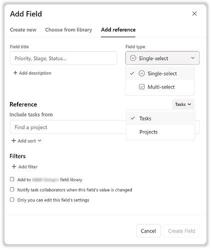🪄 add a new custom field type reference relation lookup field