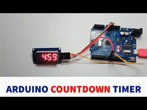 4 digit countdown timer minutes and seconds arduino