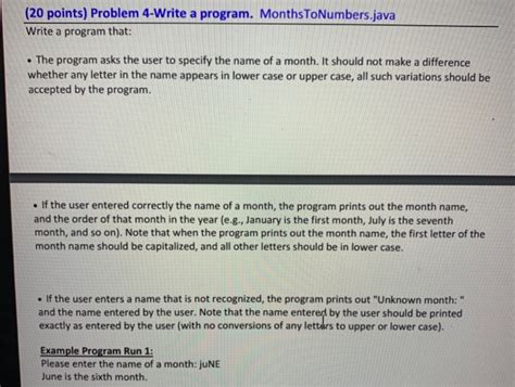 Solved 20 Points Problem 4 Write A Program