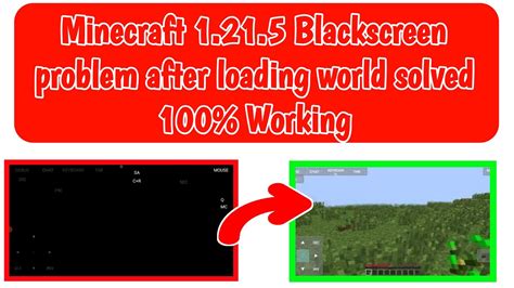 Pojavlauncher Minecraft 1215 Black Screen After Loading The World