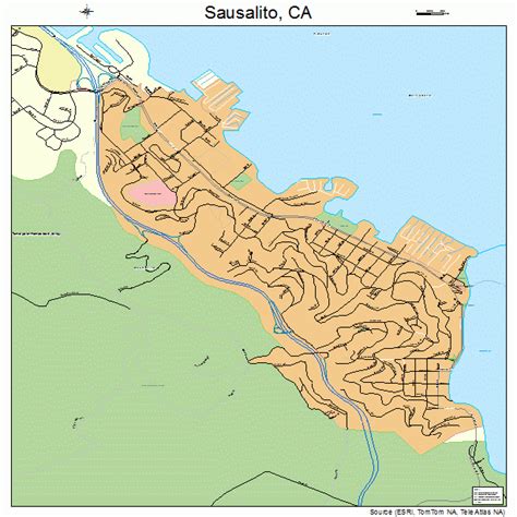 Map Of Sausalito California