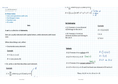 structures merged class annotated notes in these notes sets