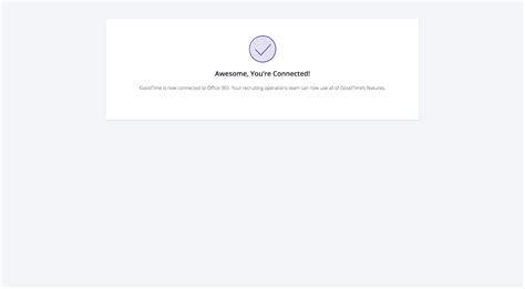 Office 365 Goodtime Integration Guide O365 Goodtime Support