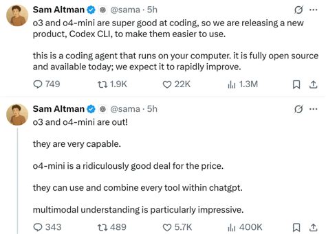 刚刚，openai发布最强推理模型o3！图像深度思考首秀，开源编程智能体已揽5kstar 51ctocom