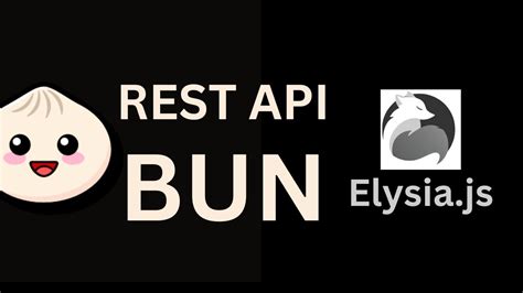 Create A Bunjs Crud Rest Api With Elysiajs Youtube