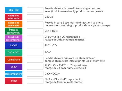 Reactii Chimice Match Up