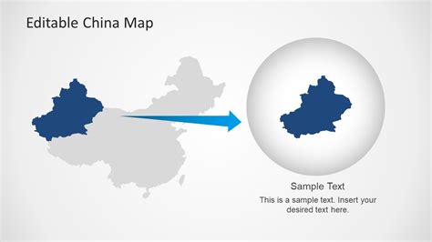 Editable China Map Template For PowerPoint SlideModel