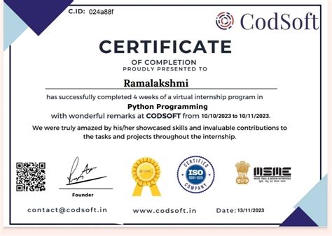 Codsoft Python Rama Ponakala