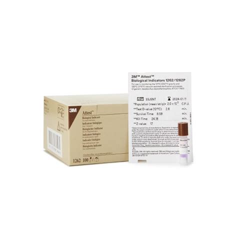 3m Attest Sterilization Biological Indicator Vial Class 1