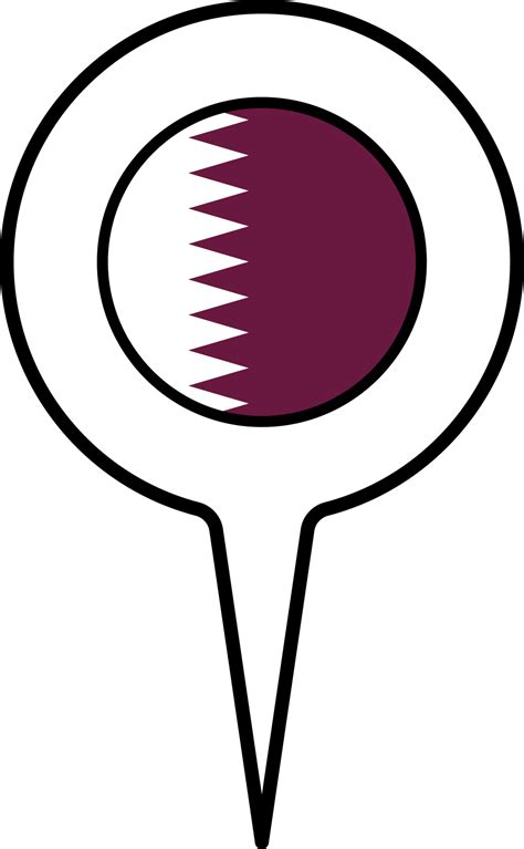 qatar flag map