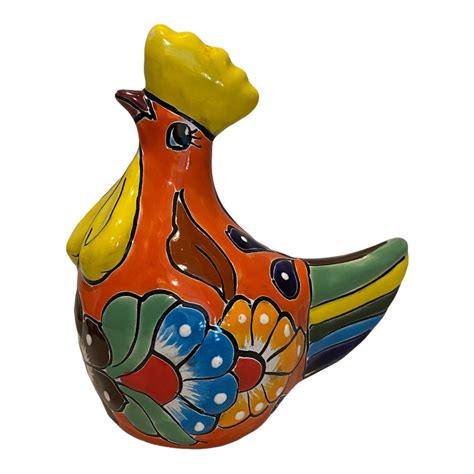 Rooster Talavera Pottery Chicken Hen Flower Pot Ceramic Plant Pot