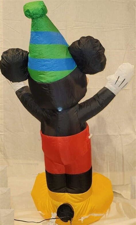 Gemmy Airblown Inflatable Happy Birthday Party Mickey Mouse 4ft Party