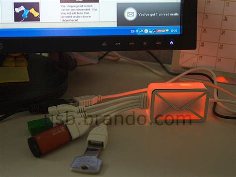 Usb Webmail Notifier 4 Port Hub Cable