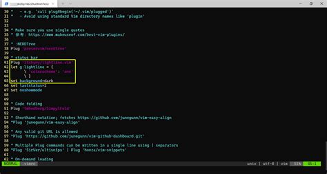Use Dark Status Line Without Setting Background Dark Issue Itchyny Lightline Vim GitHub
