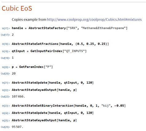 AbstractState Mathematica Wrapper By Friederikeboehm Pull Request CoolProp CoolProp