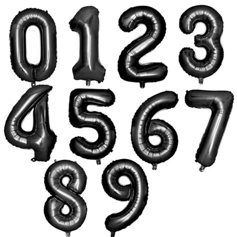 40 дюймов Большой размер цифра фольга 0 1 2 3 4 5 6 7 8 9 Воздушные шары на свадьбу с днем