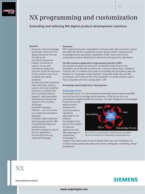 Nx Programming And Customization Extending And Tailoring Nx Digital Product Development