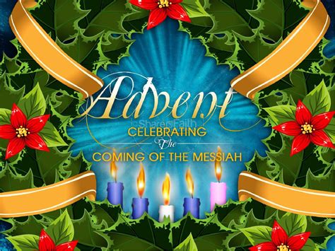 Sharefaith Media Advent Candles Powerpoint Template Sharefaith Media