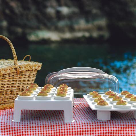 Top Shelf Elements Deviled Egg Carrier Egg Holder Carries 24 Standard Size Eggs